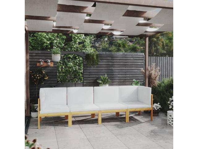 Click here for vidaXL Outdoor Sofa Wooden Sectional Sofa Couch wi... prices