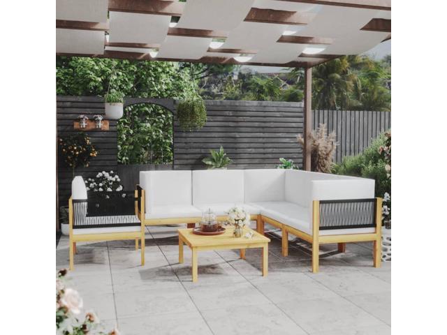 Click here for vidaXL Patio Lounge Set 7 Piece Sofa with Cushions... prices