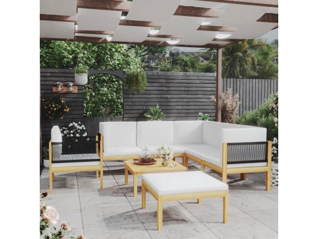 Click here for vidaXL Patio Lounge Set 8 Piece Sofa with Cushions... prices