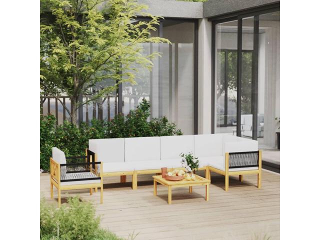 Click here for vidaXL Patio Lounge Set 7 Piece Sofa with Cushions... prices