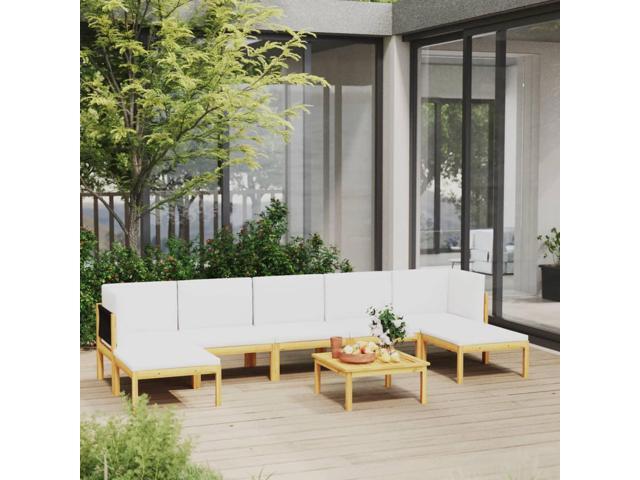 Click here for vidaXL Patio Lounge Set 8 Piece Sofa with Cushions... prices
