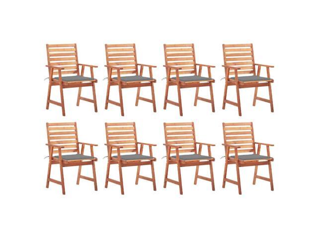 Click here for vidaXL Patio Dining Chairs 8 Pcs Outdoor Chair wit... prices