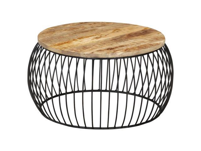 Click here for vidaXL Solid Wood Rough Mango Coffee Table End Sid... prices