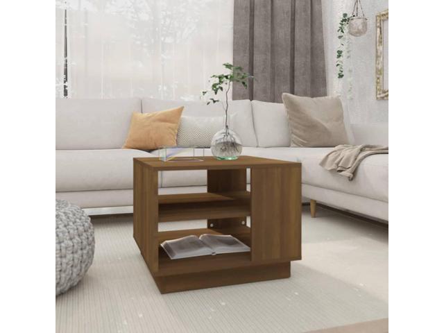 Click here for vidaXL Coffee Table Brown Oak Engineered Wood Side... prices