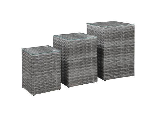 Click here for vidaXL Side Table 3 Pcs End Table Indoor Outdoor C... prices