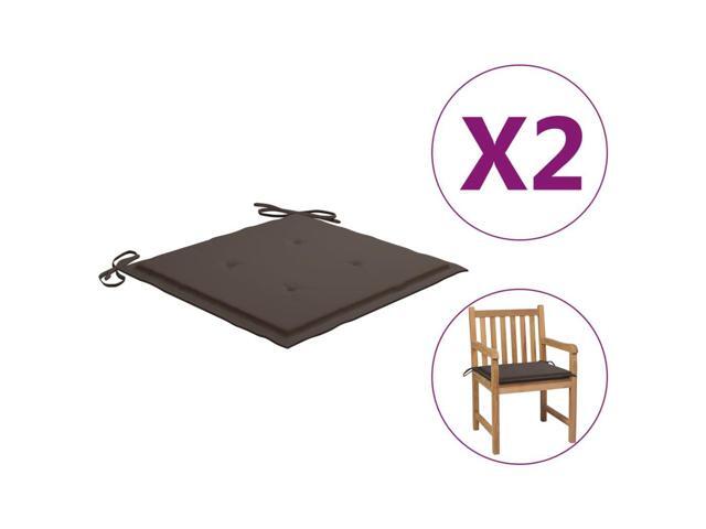 Click here for vidaXL Garden Chair Cushions 2 pcs Taupe 50x50x4 c... prices
