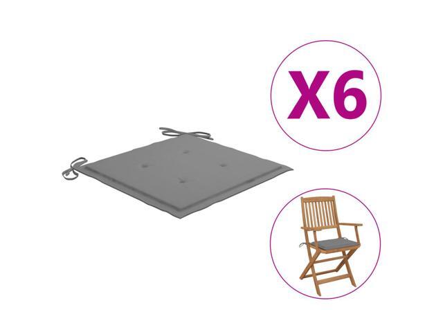Click here for vidaXL Garden Chair Cushions 6 pcs Grey 40x40x4 cm... prices