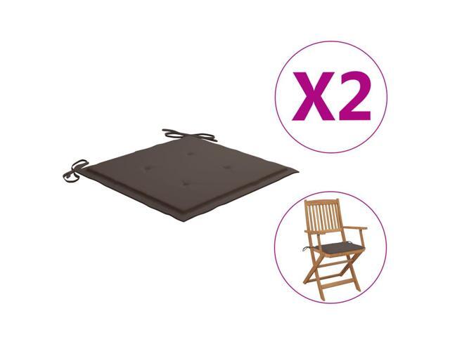 Click here for vidaXL Garden Chair Cushions 2 pcs Taupe 40x40x4 c... prices