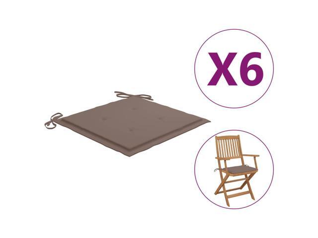 Click here for vidaXL Garden Chair Cushions 6 pcs Taupe 40x40x4 c... prices