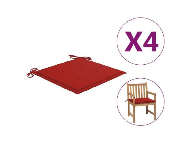 Click here for vidaXL Garden Chair Cushions 4 pcs Red 50x50x4 cm... prices
