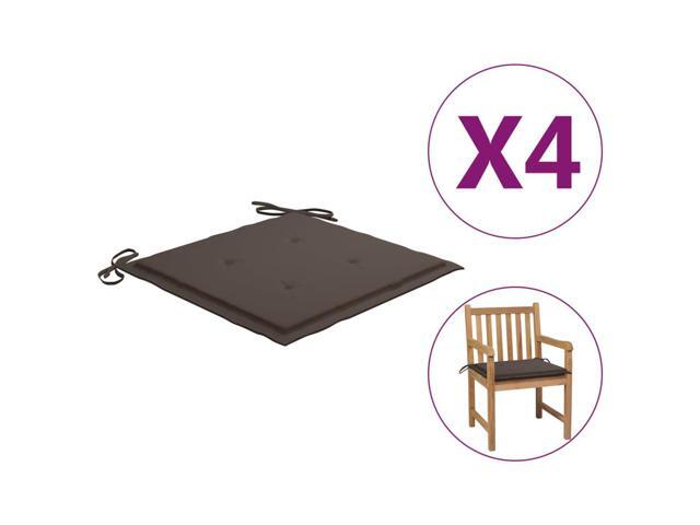 Click here for vidaXL Garden Chair Cushions 4 pcs Taupe 50x50x4 c... prices