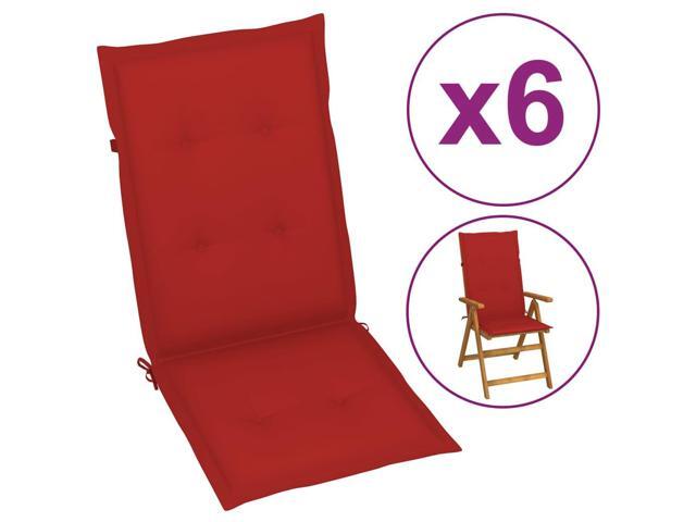 Click here for Garden Highback Chair Cushions 6 pcs Red 47.2x19.7... prices