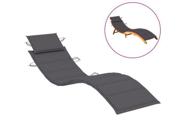 Click here for vidaXL Sun Lounger Cushion Anthracite 186x58x4cm O... prices
