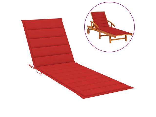 Click here for vidaXL Sun Lounger Cushion Red 78.7x27.6x1.2 Oxfor... prices