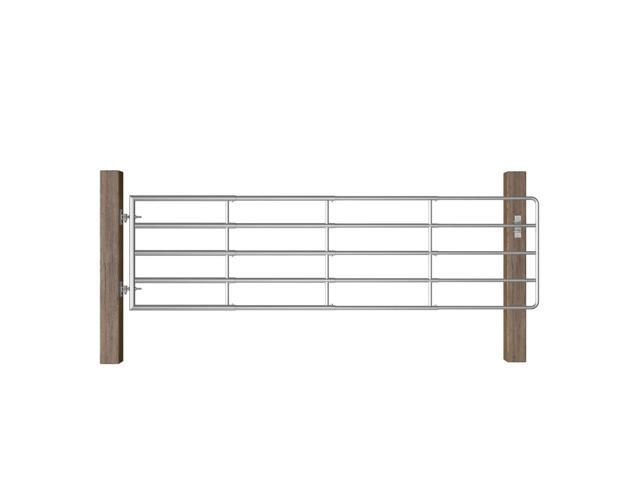 Click here for vidaXL 5 Bar Field Gate Steel (45.3-118.1)x35.4 Si... prices