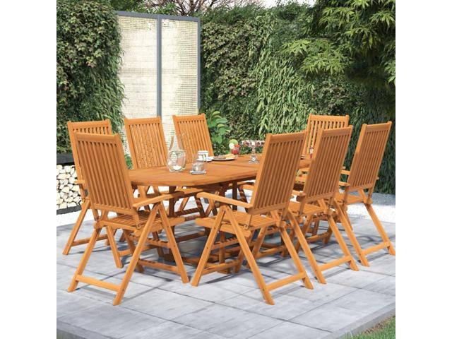 Click here for vidaXL Solid Wood Acacia Patio Dining Set 9 Piece... prices