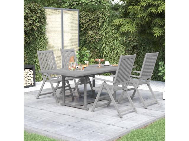 Click here for vidaXL Solid Wood Acacia Patio Dining Set 5 Piece... prices