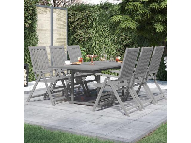 Click here for vidaXL Patio Dining Set Outdoor Dining Chair Set 7... prices