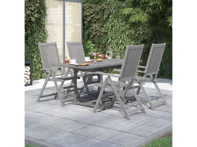 Click here for vidaXL Solid Wood Acacia Patio Dining Set 5 Piece... prices