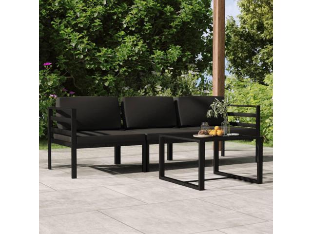 Click here for vidaXL Patio Furniture Set 4 Piece Outdoor Section... prices