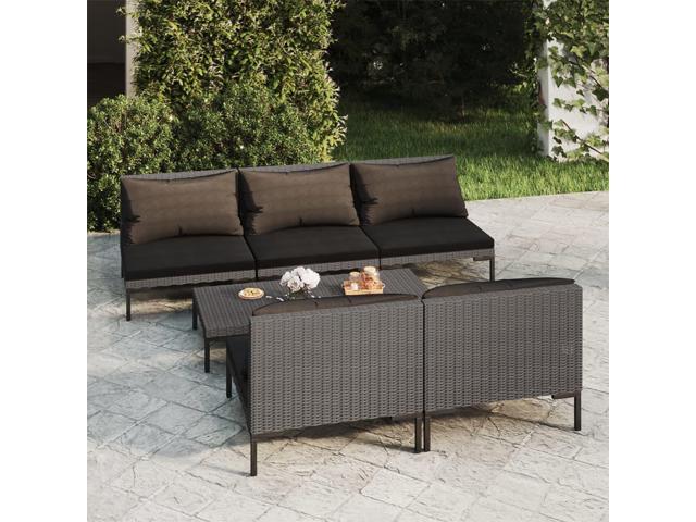 Click here for vidaXL Patio Lounge Set Outdoor Sectional Sofa 6 P... prices