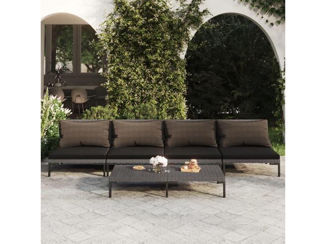 Click here for vidaXL Patio Lounge Set Outdoor Sectional Sofa 4 P... prices