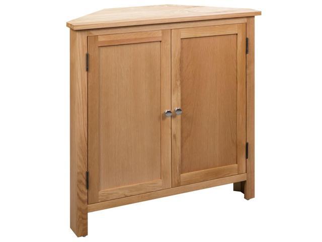Click here for Corner Cabinet 31.4x13.1x30.7 Solid Oak Wood - Bro... prices