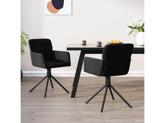 Click here for vidaXL Dining Chair 2 Pcs Upholstered Swivel Accen... prices