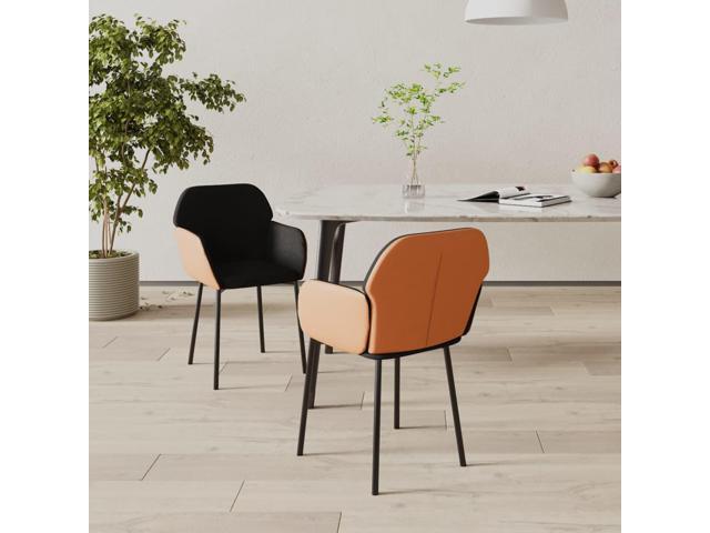 Click here for vidaXL Dining Chairs 2 Pcs Upholstered Chair Black... prices