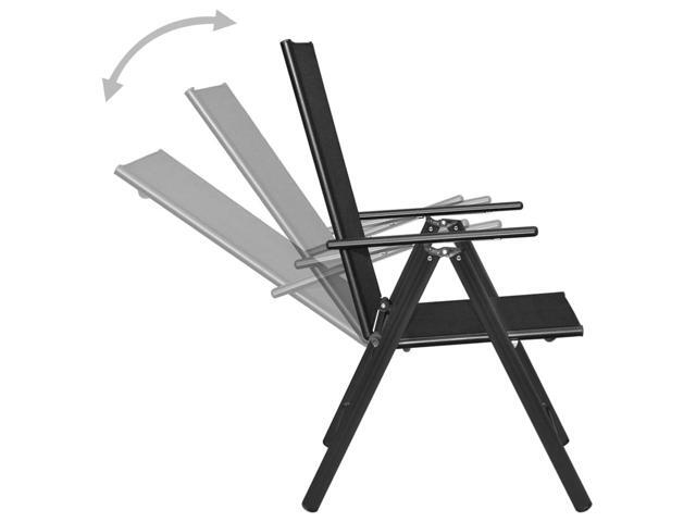 Click here for vidaXL Patio Dining Set 5 Piece Aluminum and Texti... prices