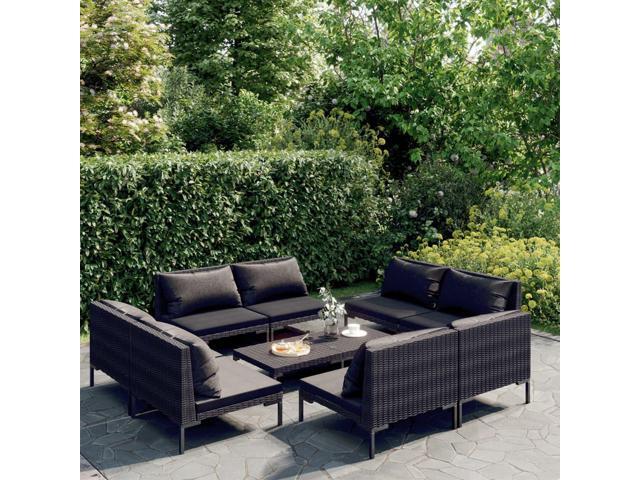 Click here for vidaXL Patio Lounge Set Outdoor Sectional Sofa 9 P... prices