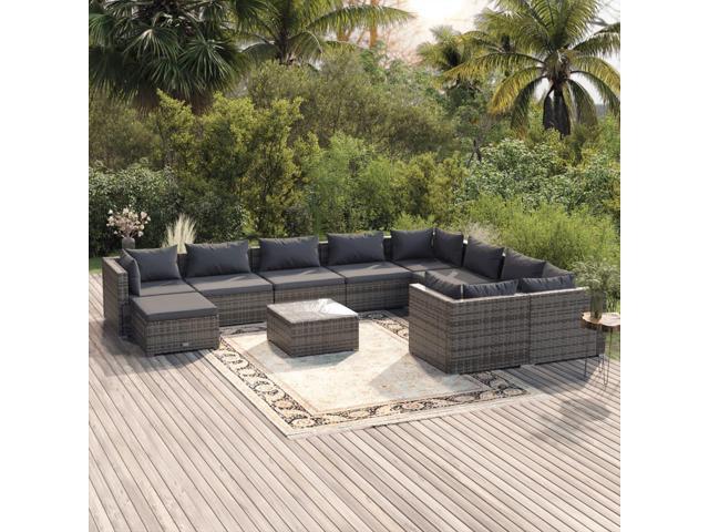 Click here for vidaXL Patio Lounge Set Outdoor Sectional Sofa Set... prices