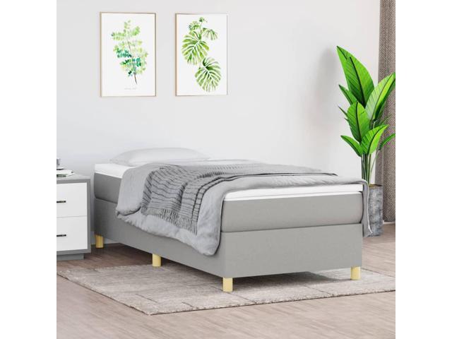 Click here for vidaXL Bed Frame Base Bedroom Furniture Light Gray... prices