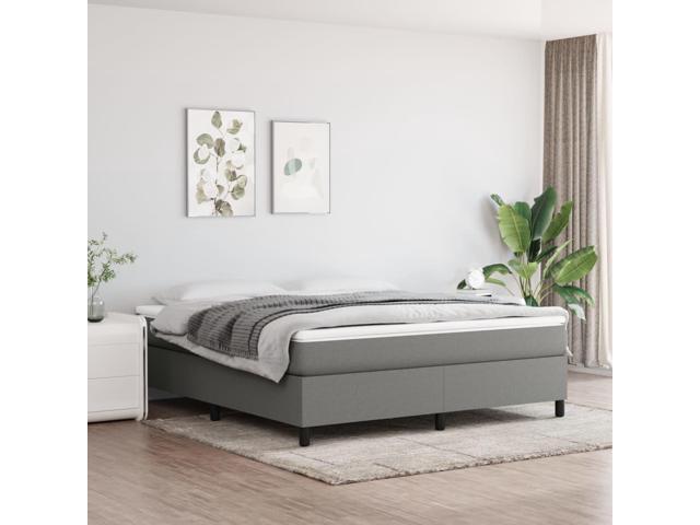 Click here for vidaXL Bed Frame Bedroom Furniture Dark Gray 72x83... prices