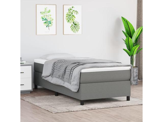 Click here for vidaXL Bed Frame Base Bedroom Furniture Dark Gray... prices