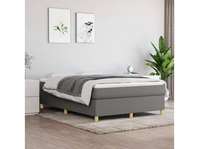 Click here for vidaXL Bed Frame Base Bedroom Furniture Dark Gray... prices