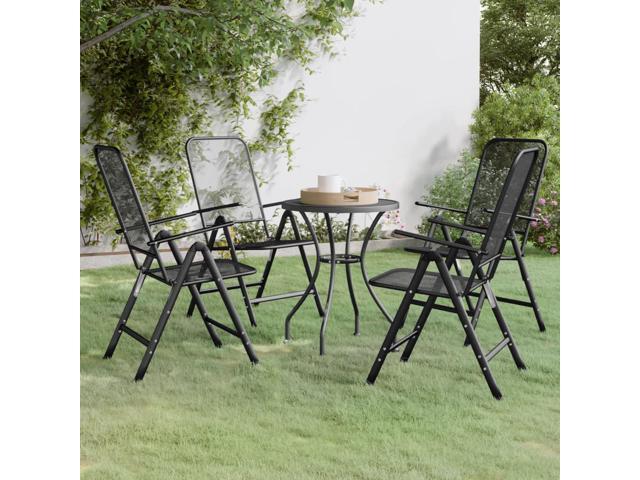 Click here for vidaXL Patio Dining Set 5 Piece Expanded Metal Mes... prices
