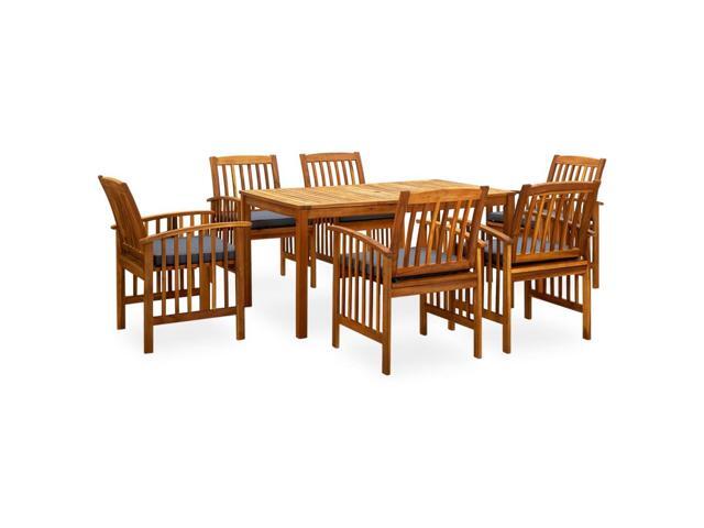 Click here for vidaXL Solid Wood Acacia Patio Dining Set with Cus... prices