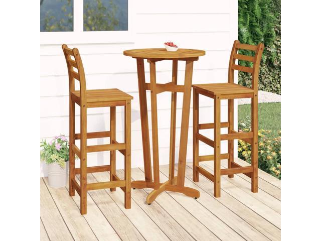 Click here for vidaXL Patio Bar Set Outdoor Hightop Table and Cha... prices