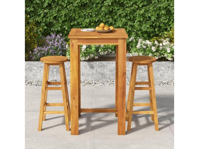 Click here for vidaXL Patio Bar Set Outdoor Hightop Table and Cha... prices