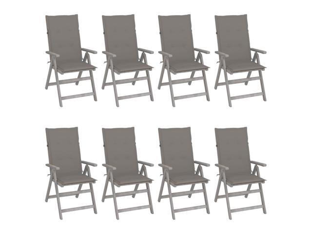 Click here for vidaXL Outdoor Recliner Chairs 8 Pcs Patio Chair w... prices