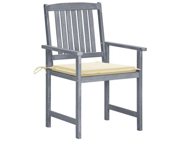 Click here for vidaXL 8x Solid Acacia Wood Patio Chairs with Cush... prices