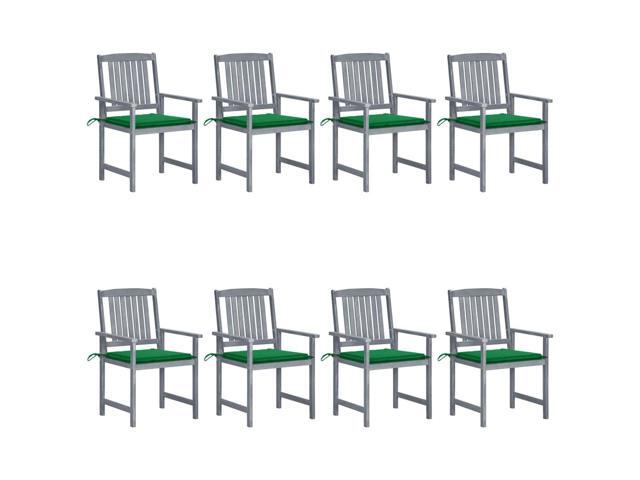 Click here for vidaXL 8x Solid Acacia Wood Patio Chairs with Cush... prices