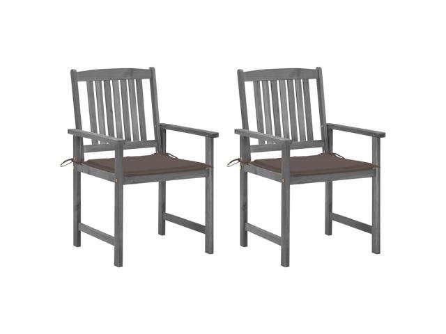 Click here for vidaXL Patio Chairs 2 Pcs Outdoor Chair with Cushi... prices