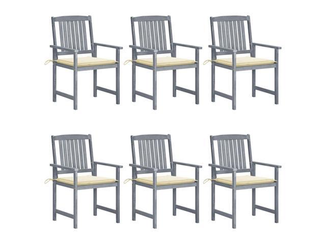 Click here for vidaXL Patio Chairs 6 Pcs Outdoor Chair with Cushi... prices