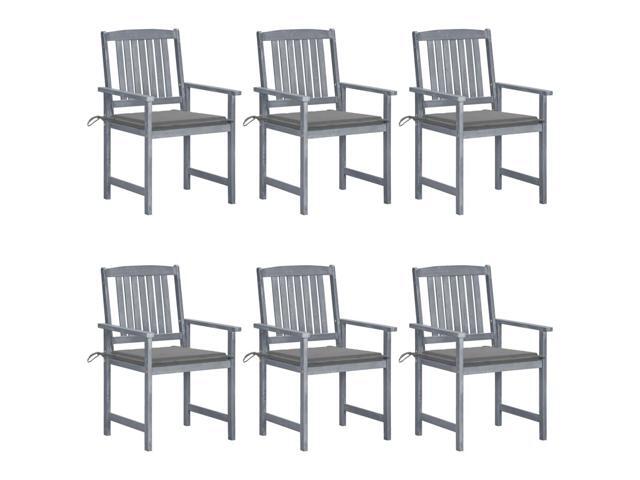 Click here for vidaXL Patio Chairs 6 Pcs Outdoor Chair with Cushi... prices