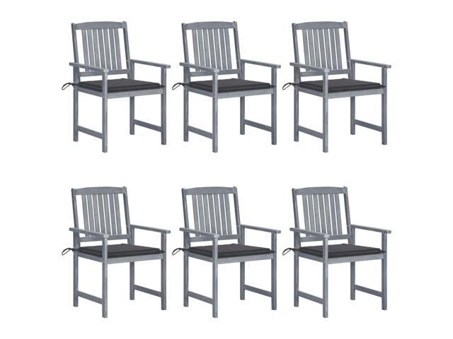 Click here for vidaXL Patio Chairs 6 Pcs Outdoor Chair with Cushi... prices