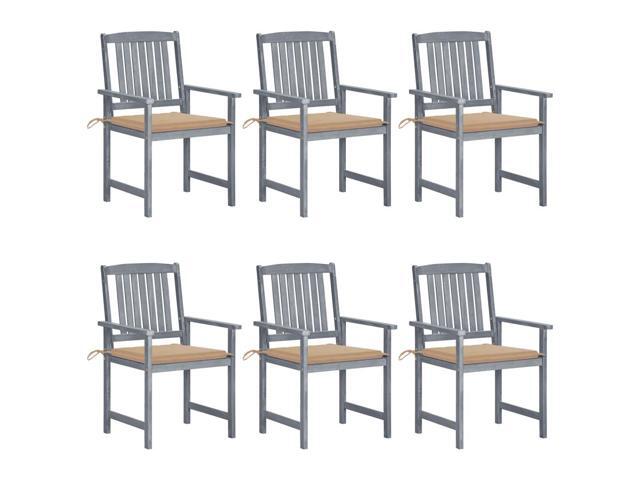 Click here for vidaXL Patio Chairs 6 Pcs Outdoor Chair with Cushi... prices