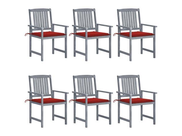 Click here for vidaXL Patio Chairs 6 Pcs Outdoor Chair with Cushi... prices