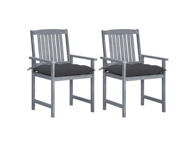 Click here for vidaXL Patio Chairs 2 Pcs Outdoor Chair with Cushi... prices
